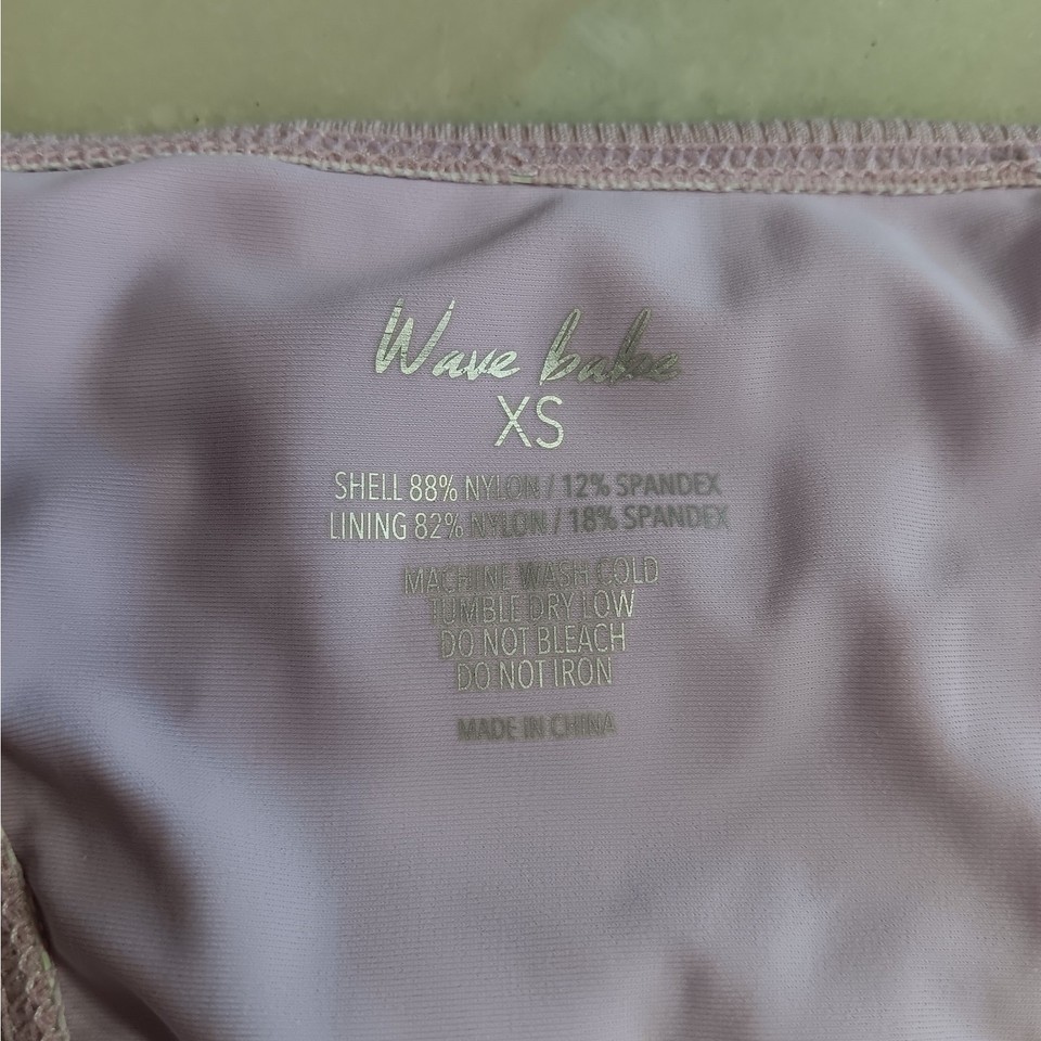 Wave Babe Women's XS Small Bikini Set Lavender Ribbed | eBay