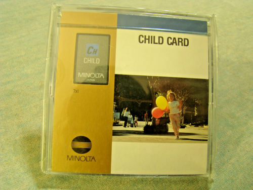 Minolta Maxxum Creative CHILD Card Old Stock, Vtg Camera 43325706653| eBay