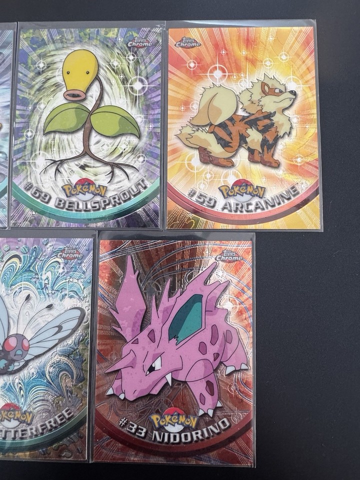 POKEMON TOPPS CHROME LOT OF 5 NM ARCANINE PSYDUCK PACK FRESH | eBay