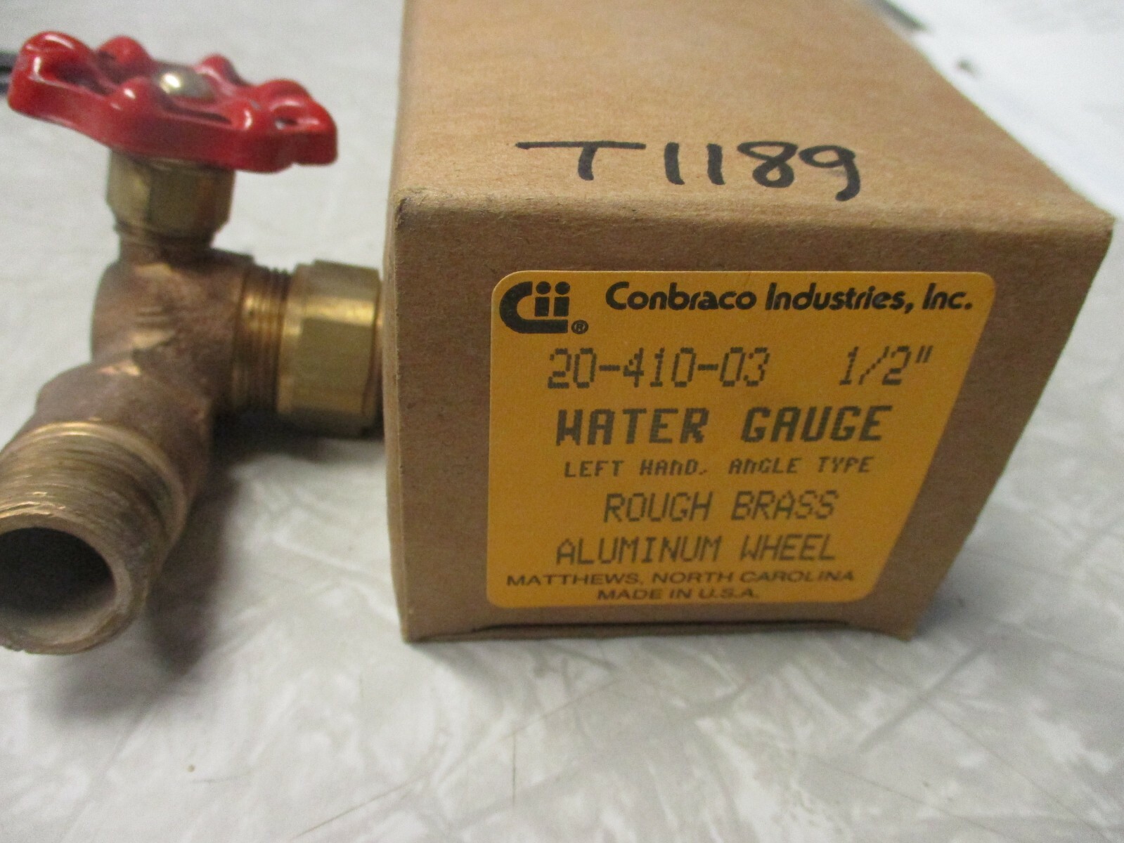 Conbraco 20-410-03 1/2" Brass Water Gauge Valve Left Hand Angle Type | eBay