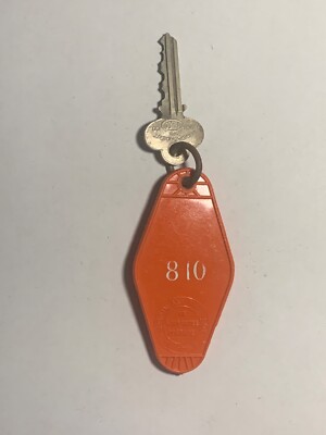 Vintage Hotel Motel Room Key Fob with Key 1970's-80's #810 | eBay