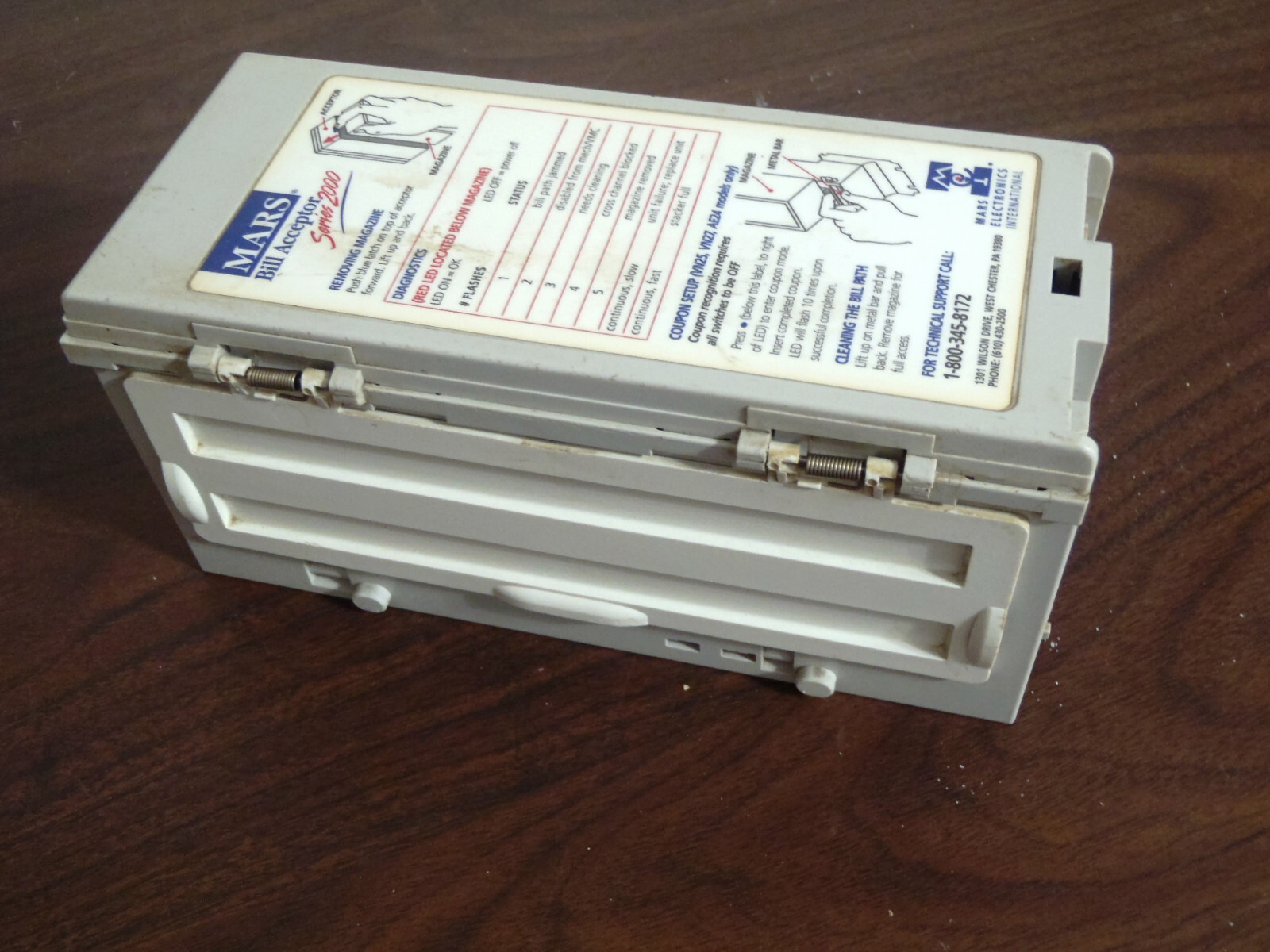 Mars MEI 500 stacker note box for $ bill acceptor validator | eBay