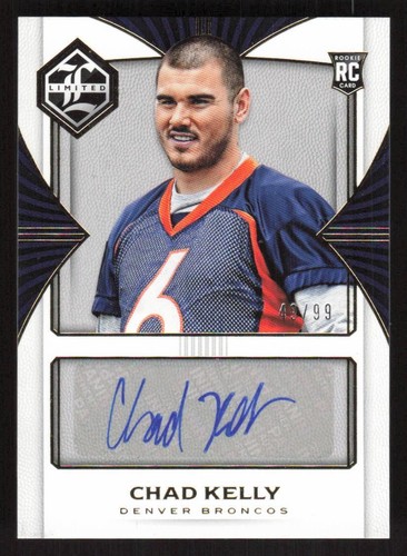 2017 PANINI LIMITED CHAD KELLY 199 MINT RC AUTOGRAPH 49/99 DENVER ...