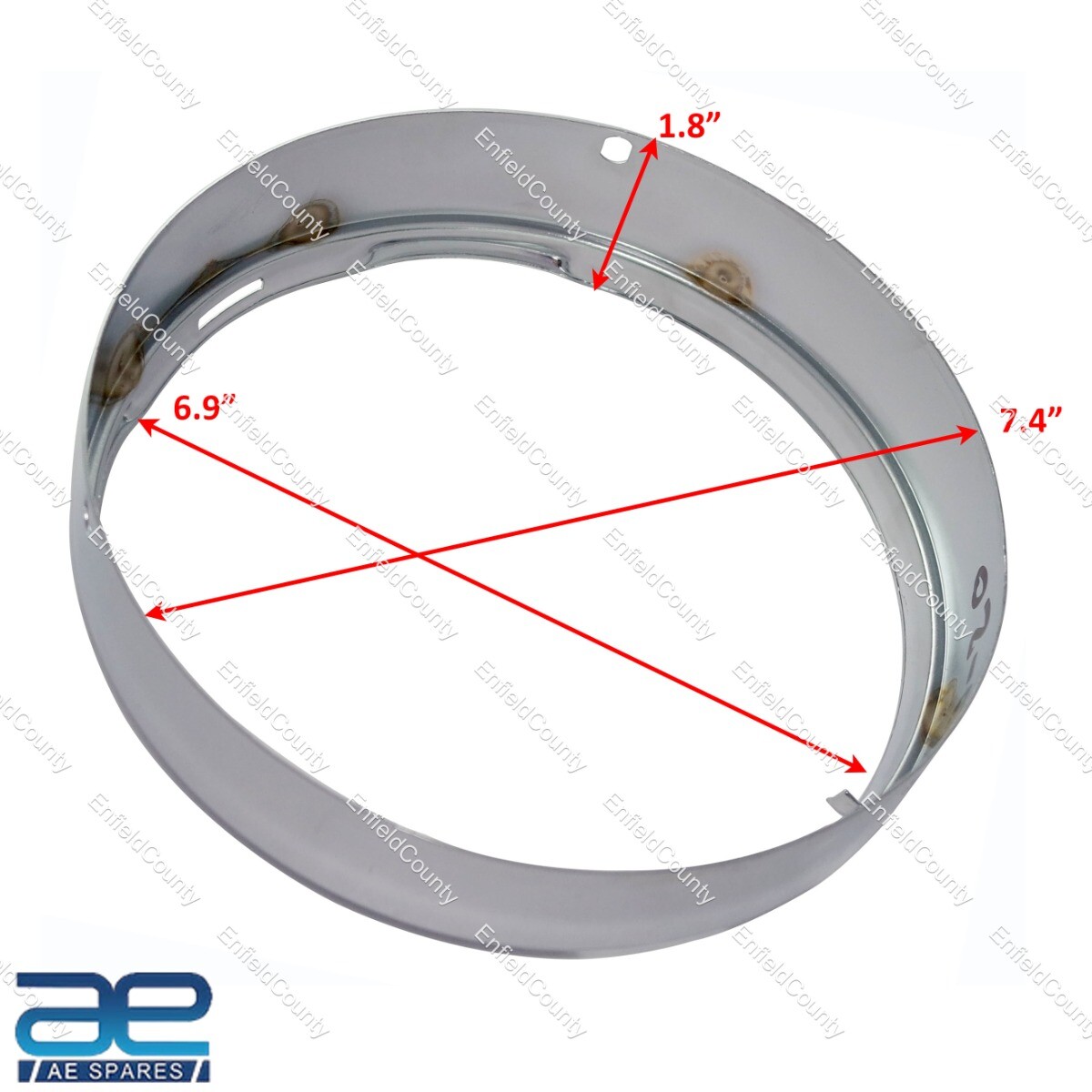 Fits Royal Enfield Electra Classic UCE Headlamp Headlight Inner Rim S2u ...