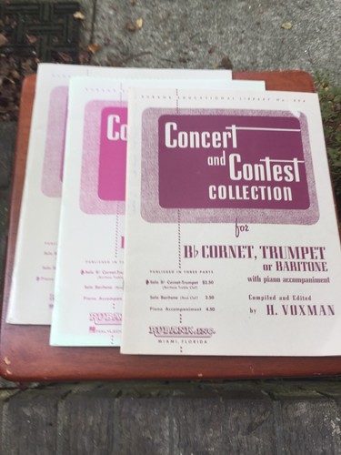 Concert and Contest Collection, B Flat Cornet, Trumpet, Baritone, Piano ...