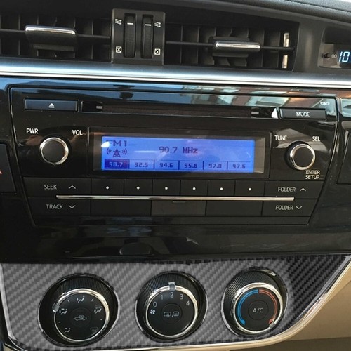 Carbon Fiber Interior Climate Console Cover Trim For Toyot@ Corolla ...