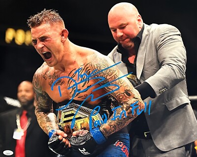 Dustin Poirier autographed signed inscribed 16x20 photo UFC JSA COA The ...