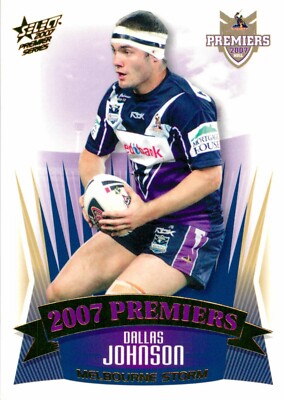 2007 MELBOURNE STORM NRL Premiers Card DALLAS JOHNSON | eBay Australia