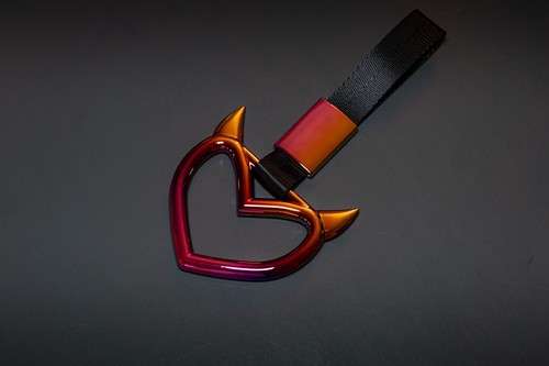 Devil Demon Heart Purple Gold Lime Shift TSURIKAWA Ring Train Handle ...