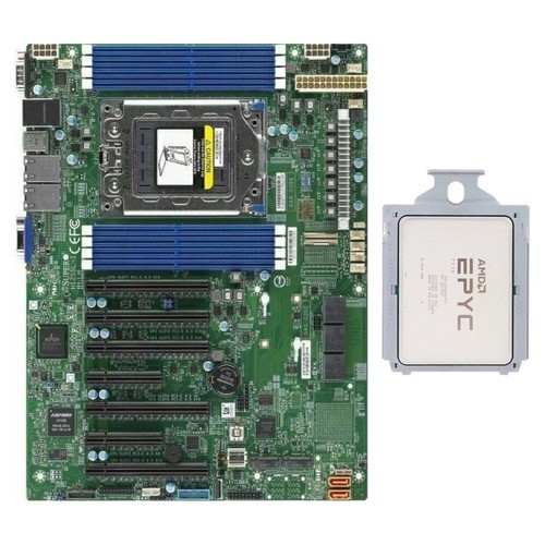 Supermicro H12SSL-I ATX Motherboard + AMD EPYC Milan 7713 CPU Processor ...