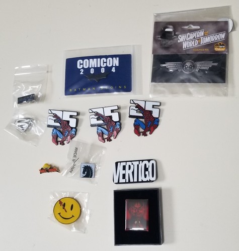 COMIC BOOK Related Lot of 12 Promo Collector Pins | eBay