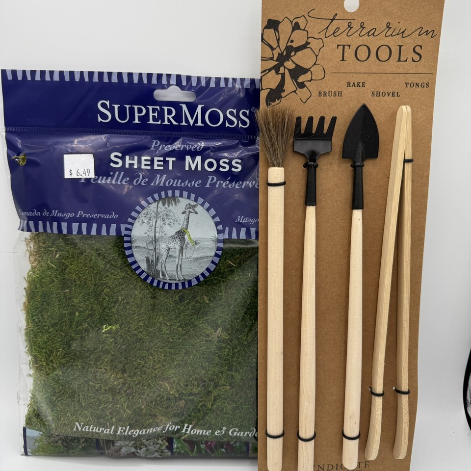 New Syndicate Artisan Terrarium Jar Moss and Terrarium Tool Set | eBay