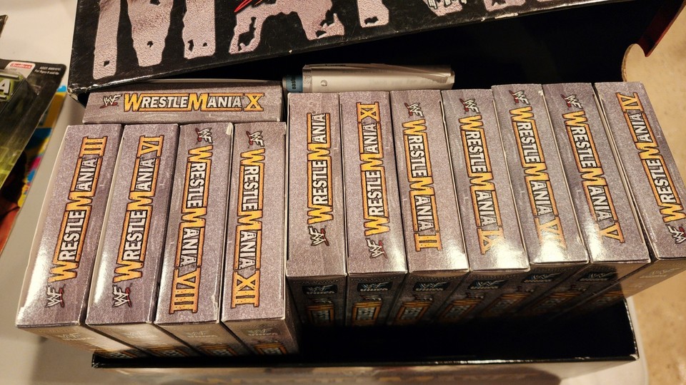 WWF Wrestling Wrestlemania The Legacy 1985-1997 Complete 12 VHS Set WWE ...