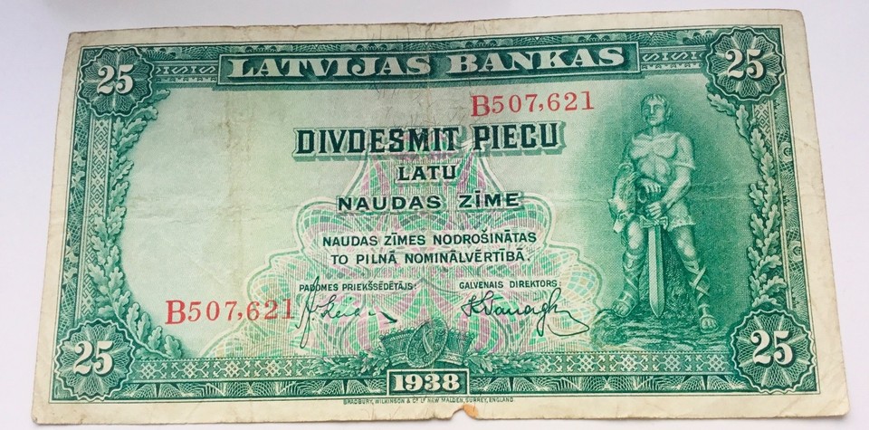 1934 Latvia 50 Latu banknote & 1938 Latu Banknote | eBay UK