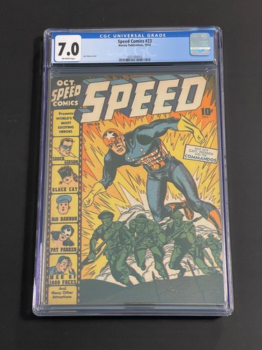 Speed Comics #23 [1942, Harvey Pubs] Joe Simon Cover cgc 7.0 FN/VF | eBay