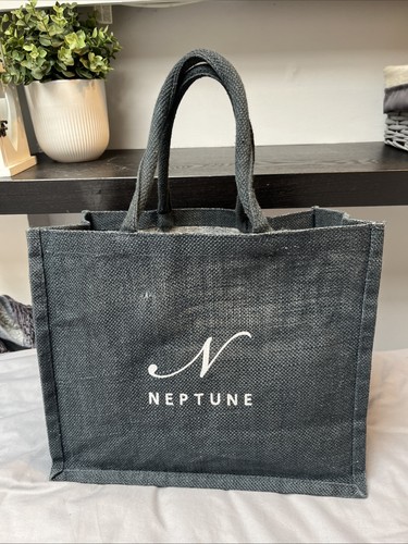 Neptune navy blue white shopping bag 35.5 x 30 x 18cm | eBay