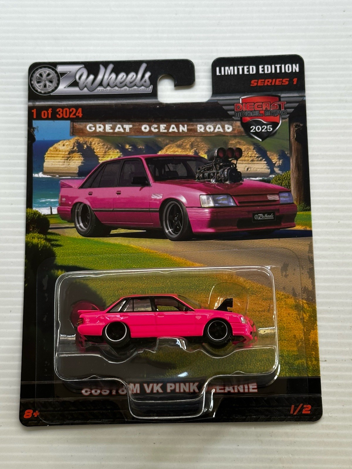 Oz Wheels Pink VK Meanie 2025 Pink Melbourne Diecast Expo 1 of 3024 1/ ...
