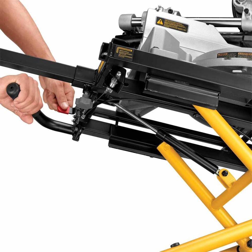 DeWalt DWX726 Compact Vertical Steel Three-Position Rolling Miter Saw ...