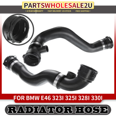 2x Upper & Lower Coolant Radiator Hose Kit for BMW E46 323i 325i xi Ci ...