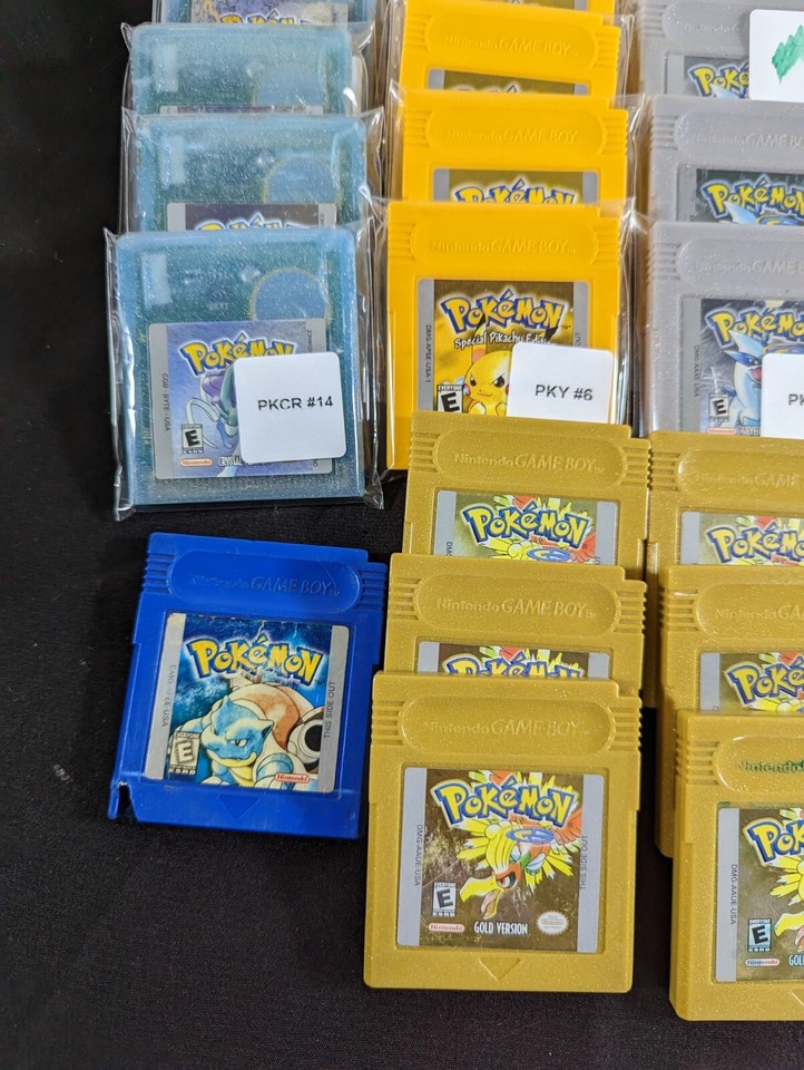 Pokémon Games AUTHENTIC for Gameboy Color GB GBC– Pokemon Yellow, Red ...