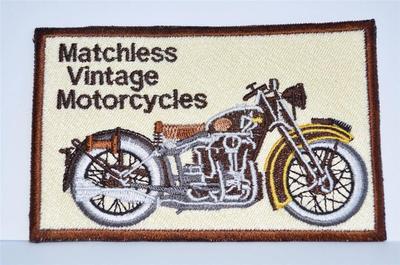 New Embroidered cloth badge - Matchless Vintage Motorcycles - colectors ...
