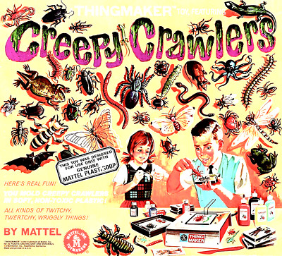 Creepy crawlers ad on tin fridge magnet 1yr wty | eBay