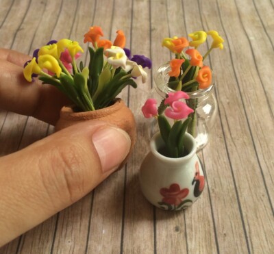 Tiny Mini Calla Lily Flowers Miniature Garden Dollhouse Calla Lily ...