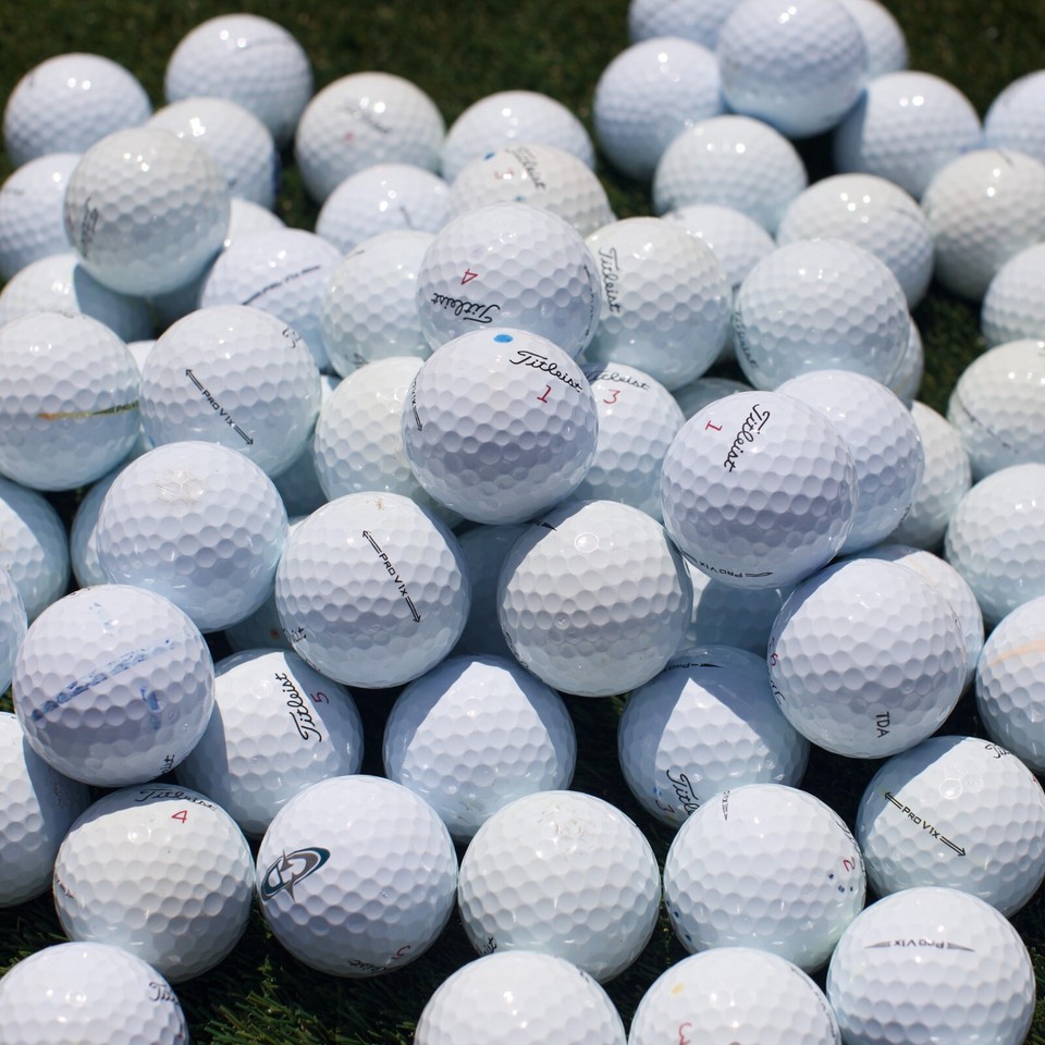 24 Titleist Pro V1x Used Golf Balls 3A / AAA Quality - FREE SHIPPING ...