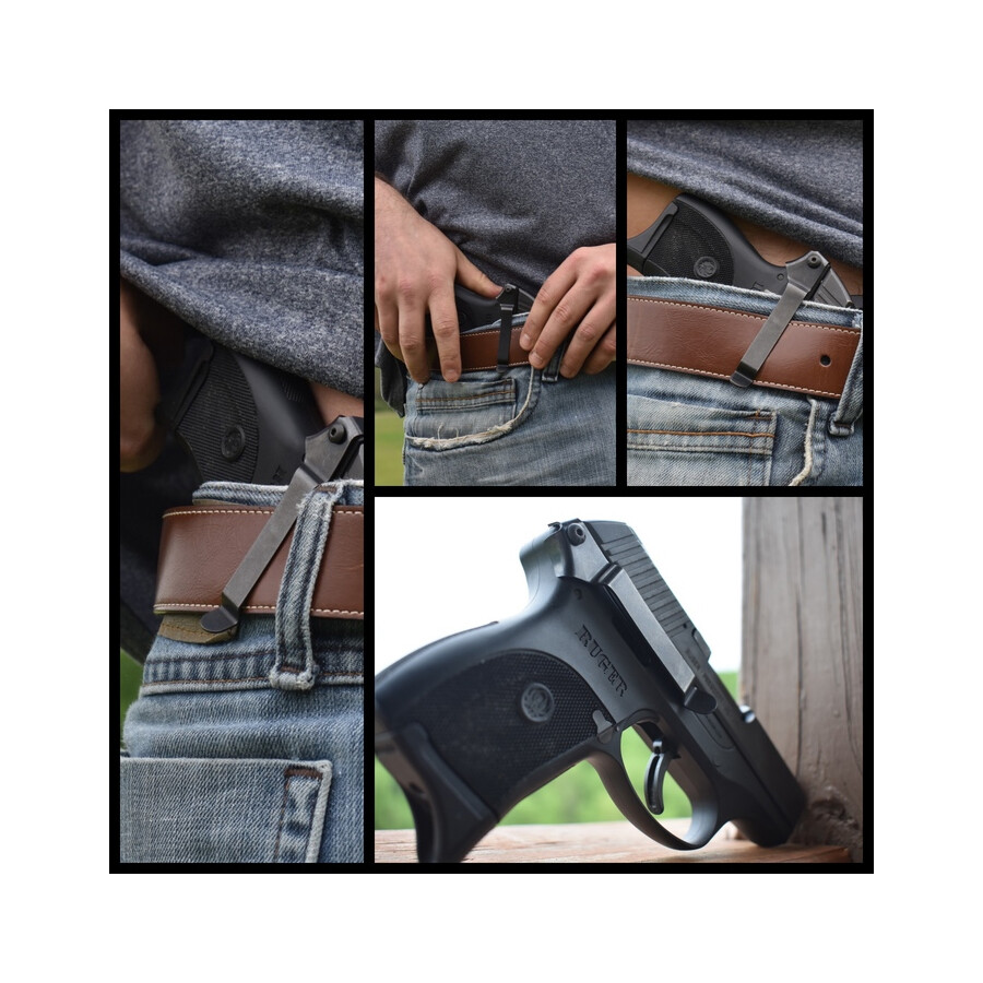 Clipdraw Belt Clip for Ruger LC9 & LC380 IWB Black - Right Concealment ...