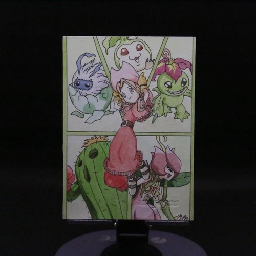 Togemon Tanemon Palmon Digimon Adventure 1/1 Hand Drawn Sketch Card By ...