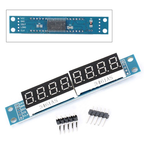 MAX7219 LED Dot Matrix 8 Digit Digital Display Control Module Fit 1PC ...