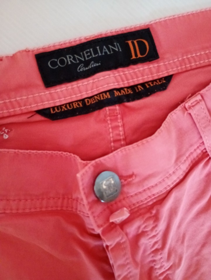 Corneliani Pantaloni ID Luxury Denim Taglia 46 W35 colore salmone jeans uomo | eBay