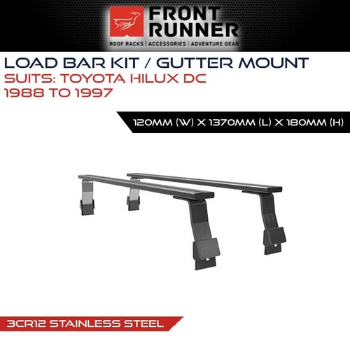 Front Runner Load Bar Kit / Gutter Mount Fits Toyota Hilux DC 1988-1997 ...