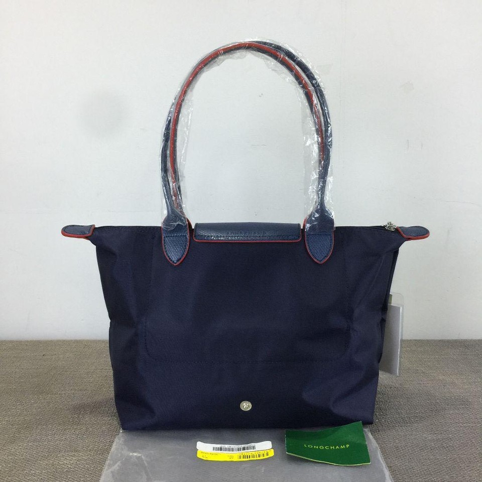 Longchamp Le Pliage Tote Shoulder Bag Horse M Size Navy Japan NEW | eBay