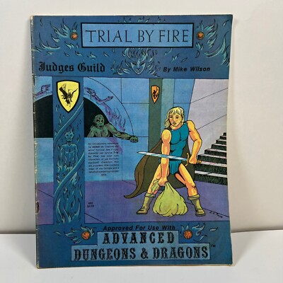 Judges Guild Module Trial by Fire Advanced Dungeons & Dragons 1981 AD&D ...