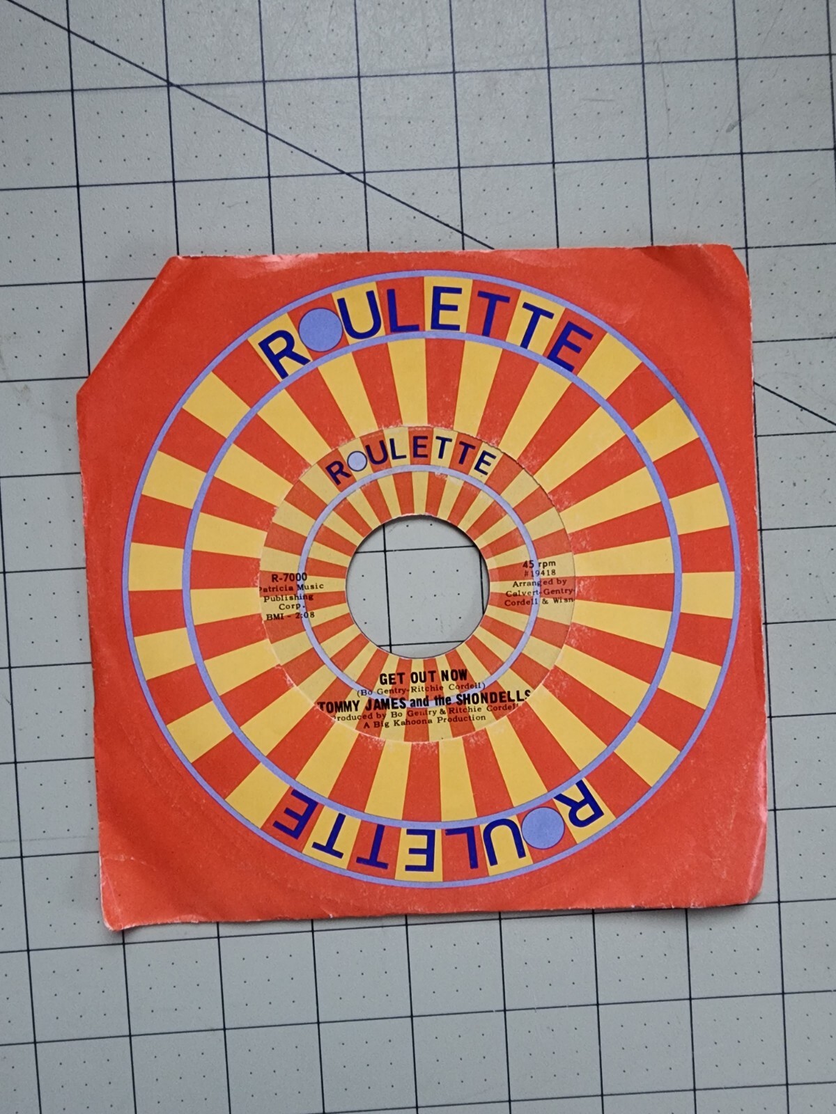 TOMMY JAMES AND THE SHONDELLS WISH IT WERE YOU ROULETTE RECORDS 45 RPM ...