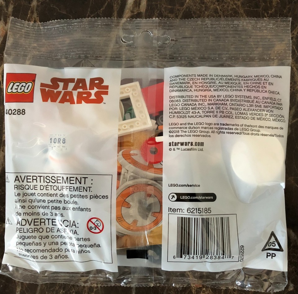 LEGO Star Wars BB-8 Set 40288 Polybag New, Factory Sealed, Retired | eBay