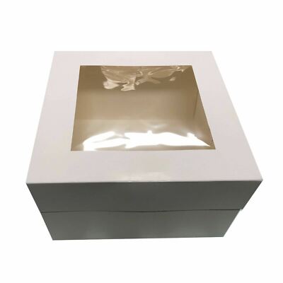 50Pk 14x14x6" Wedding Box CAKE DECORATION WINDOW CAKE BOXES | eBay ...