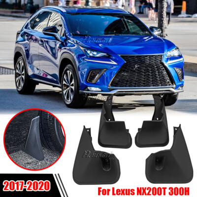 4X Fender Mud Flap Splash Guard Mudguard Black For Lexus NX 200T NX300H ...