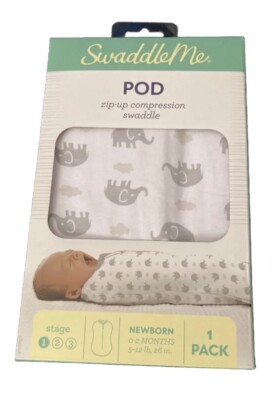 Swaddle Me Pod Sleep Sack Newborn Elephant Baby Zip Up Compress, NEW | eBay