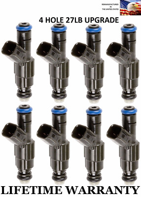 27LB 4 Hole Genuine 8X Fuel Injectors for Dodge Durango Dakota Ram 4.7L ...