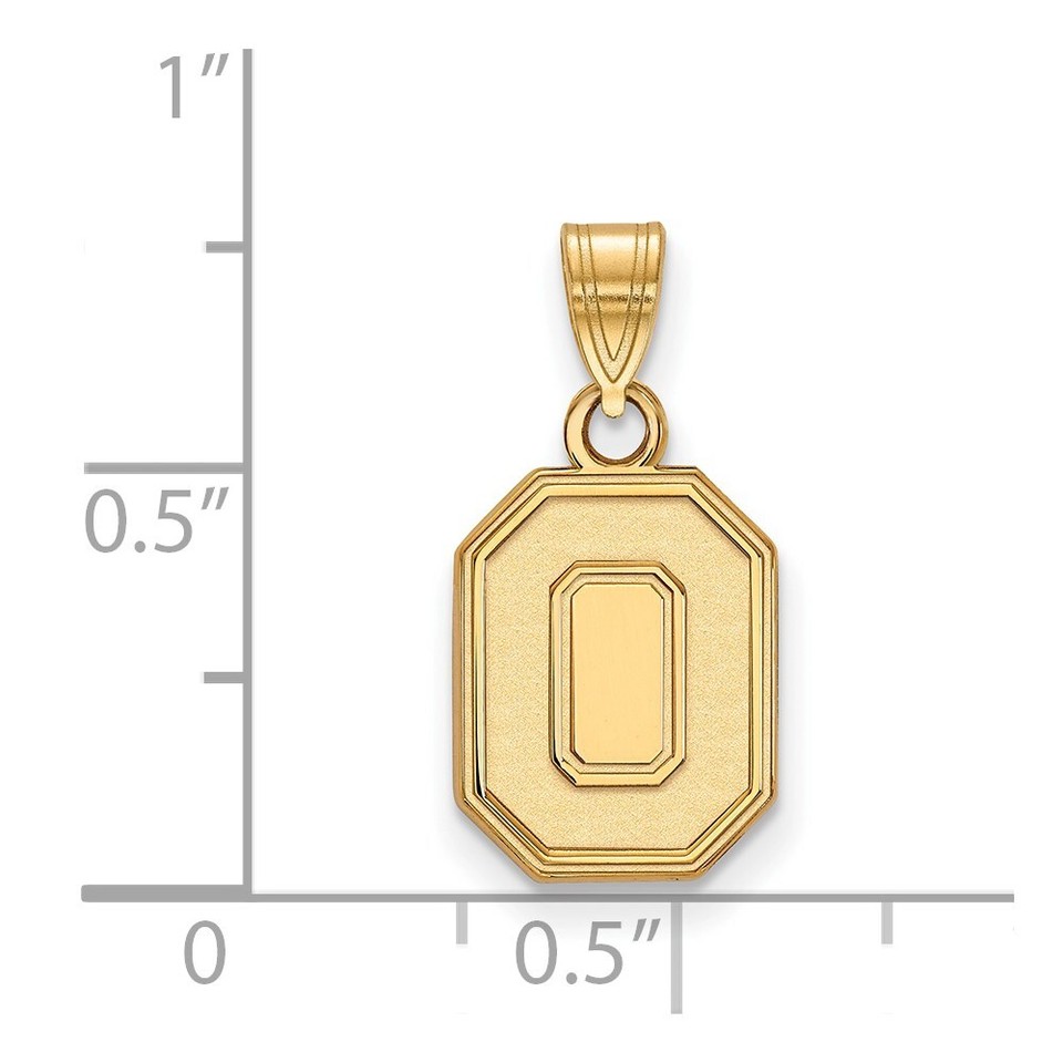 14K Yellow Gold Ohio State University Small Pendant by LogoArt ...