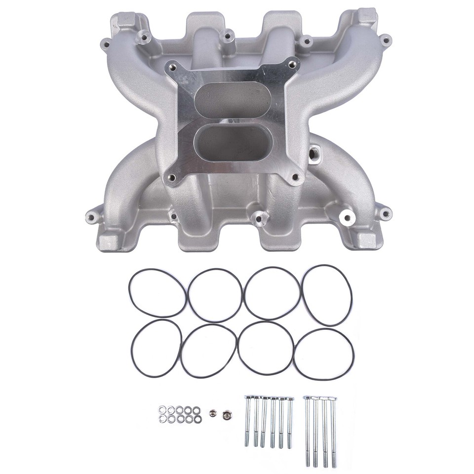300-130 Dual Plane Carbureted Intake Manifold for GM LS1/LS2/LS6 Satin ...