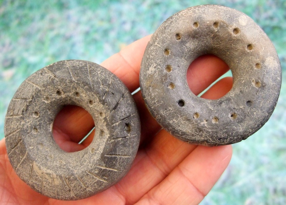 Super Fine Set of G10 Engraved Missouri Ear Spools with COA Arrowheads ...