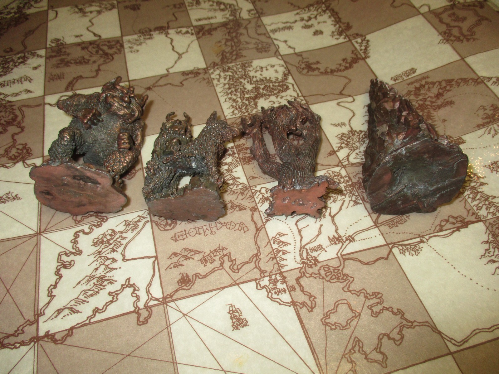 HOBBIT CHESS SET 1979 FELLOWSHIP FOUNDRY COMPLETE SET KEVIN O'HARE ...