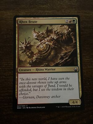 Rhox Brute 227/254 Battlebond MTG Magic The Gathering D6333* | eBay