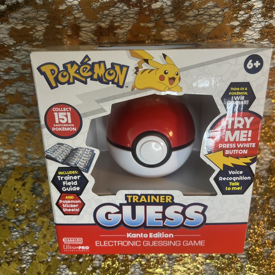 New! Pokémon Trainer Guess Poke ball Kanto Edition & Sticker Sheets ...