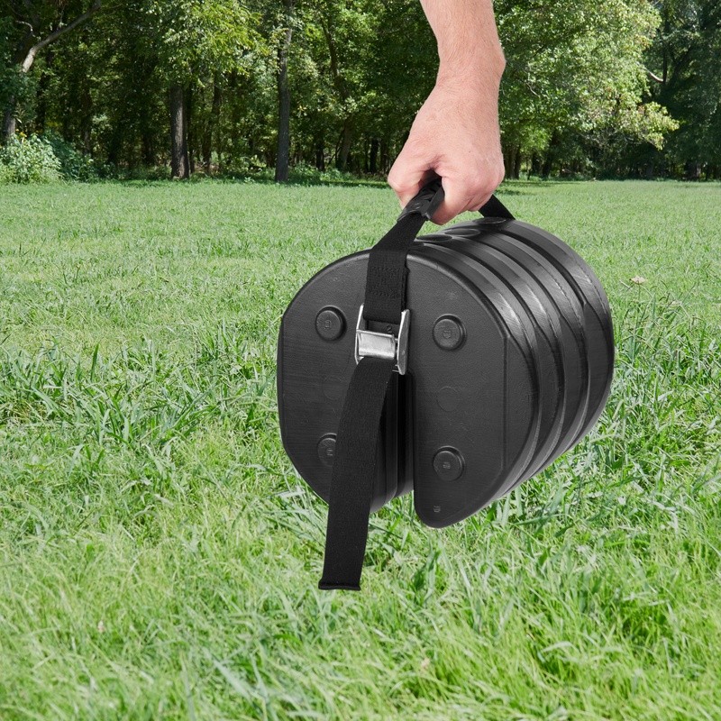 30 lbs Canopy Weight Set Tent Weights W/ Carry Strap Interlocking ...