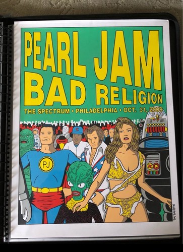4 Pearl Jam Posters Philadelphia 2009 - All 4 Closing Spectrum Shows ...