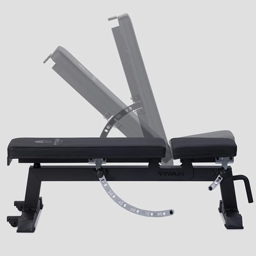 Titan Fitness Performance Series Adjustable Bench, Rated 650 LB Incline ...
